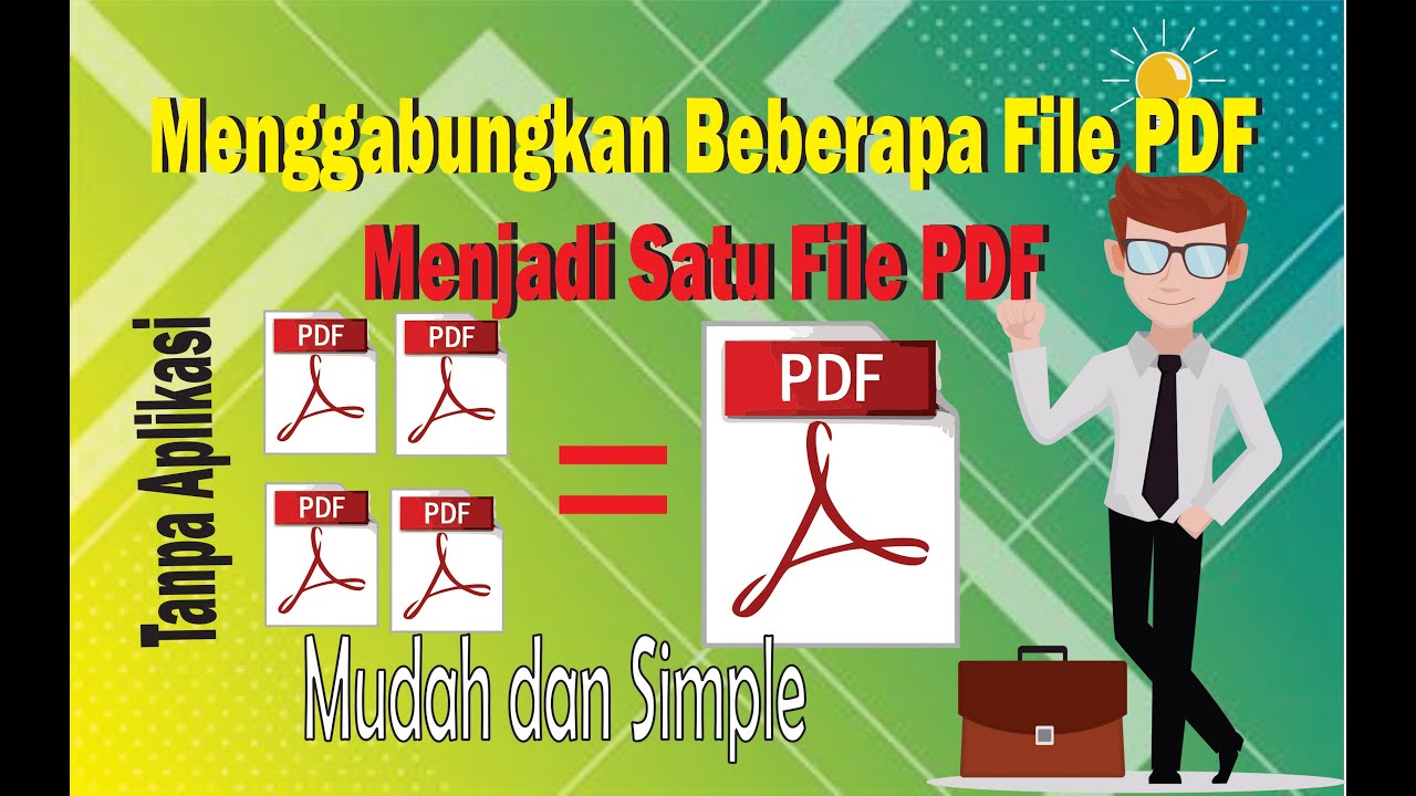 Cara Merge / Menggabungkan file PDF Menjadi Satu - YouTube