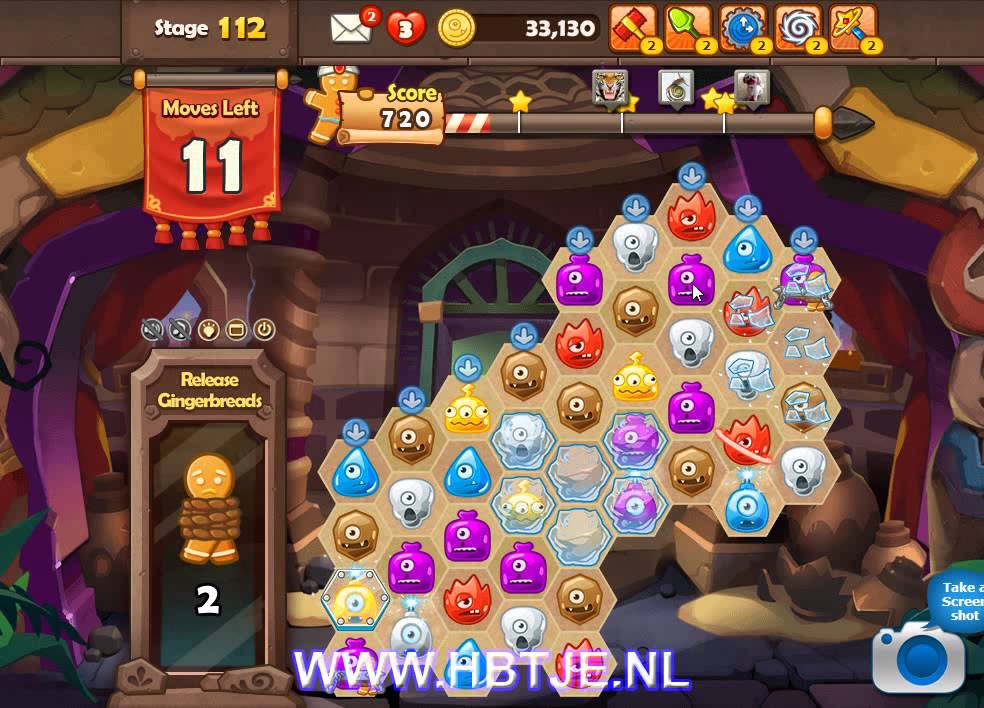 Monster Busters hexa blast level 112 - YouTube