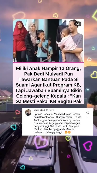 Gubernur jabar Dedi mulyadi temui warganya yang ounya anak 12 untuk di tawari KB #viralvideo # ...