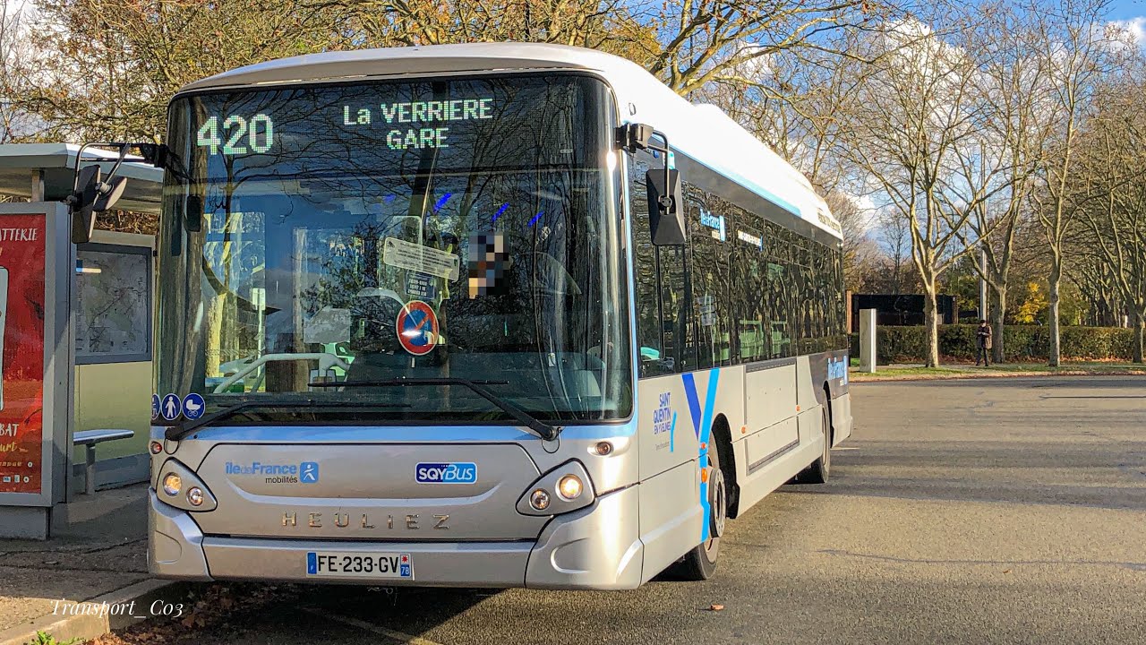 Sqybus : GX337 Électrique sur la ligne 420 - YouTube