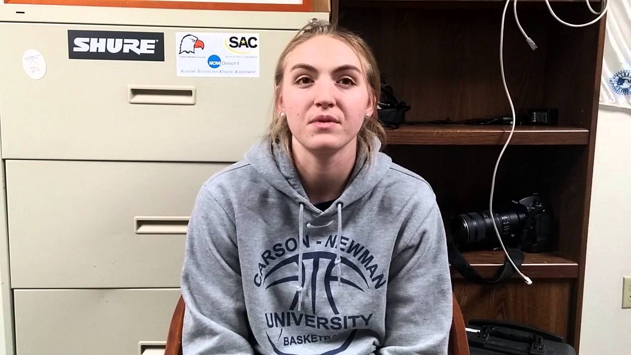 C-N Women's Basketball: Taylor Peterson Post-BC 1-13-16 - YouTube