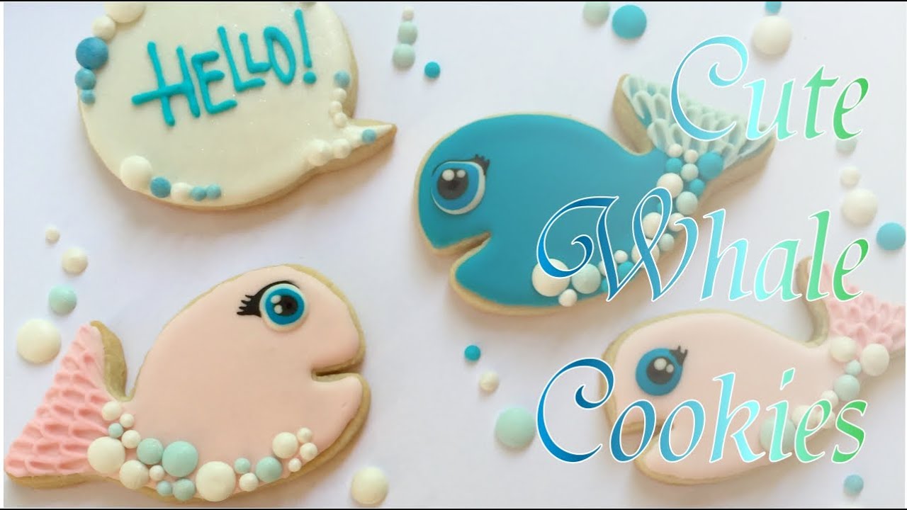 Cute Whale Cookies - YouTube