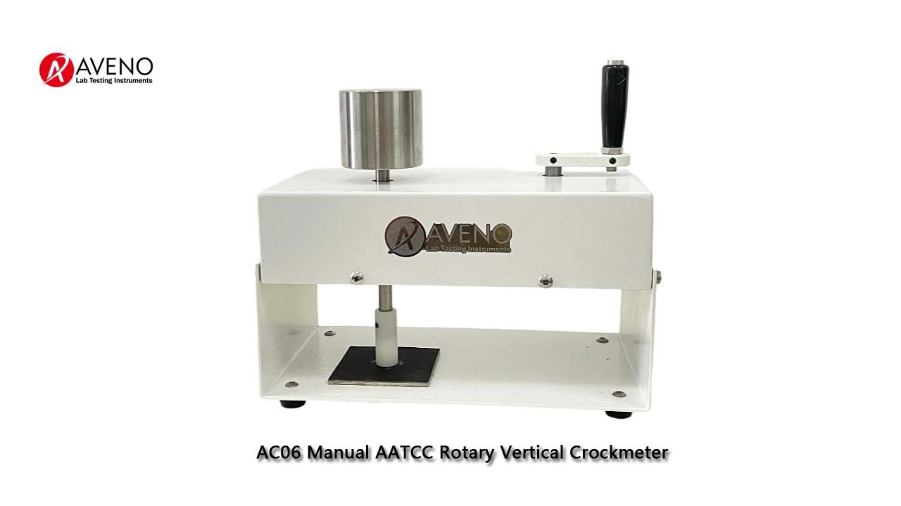 Manual AATCC Rotary Vertical Crockmeter AC06 - YouTube