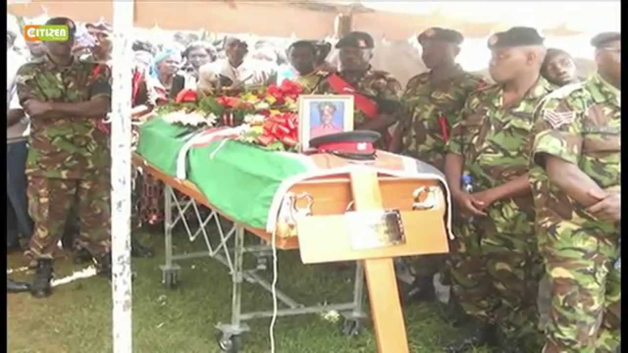 KDF Soldier Buried - YouTube