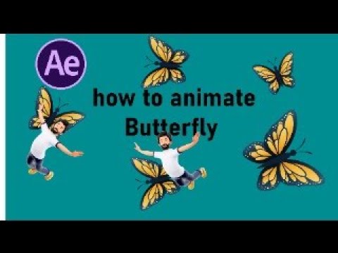 Easily How to Animate the ButterFly Using AE (after effects) - YouTube