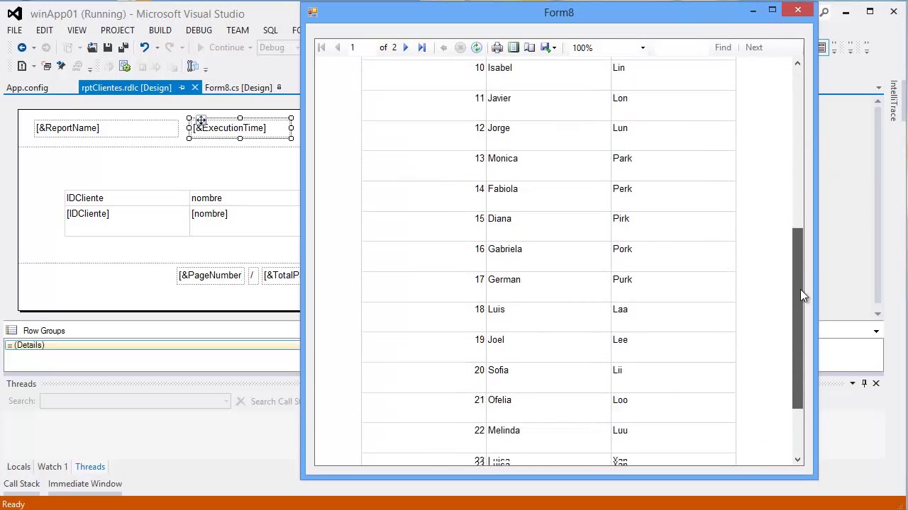 ReportViewer PrintDocument Tutorial .NET Framework C# Capitulo 6.8 ...
