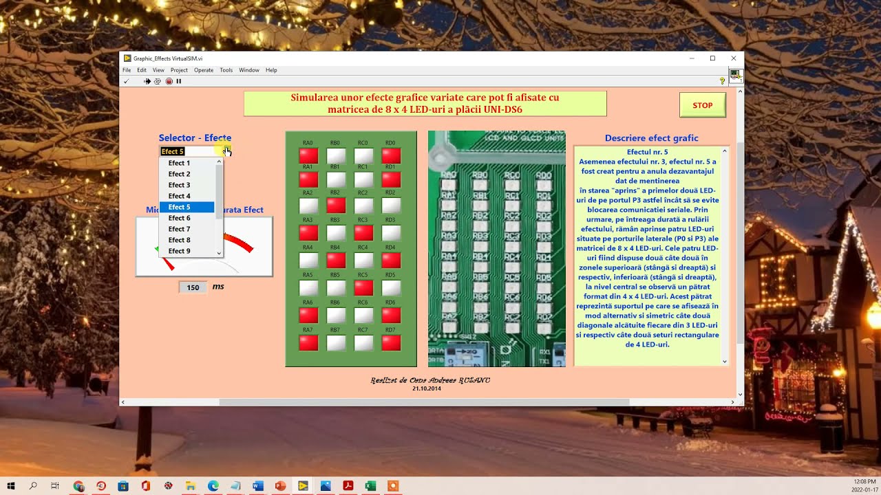 LabVIEW Based Simulation of Graphical Effects to Virtual 8x4 LEDs ...