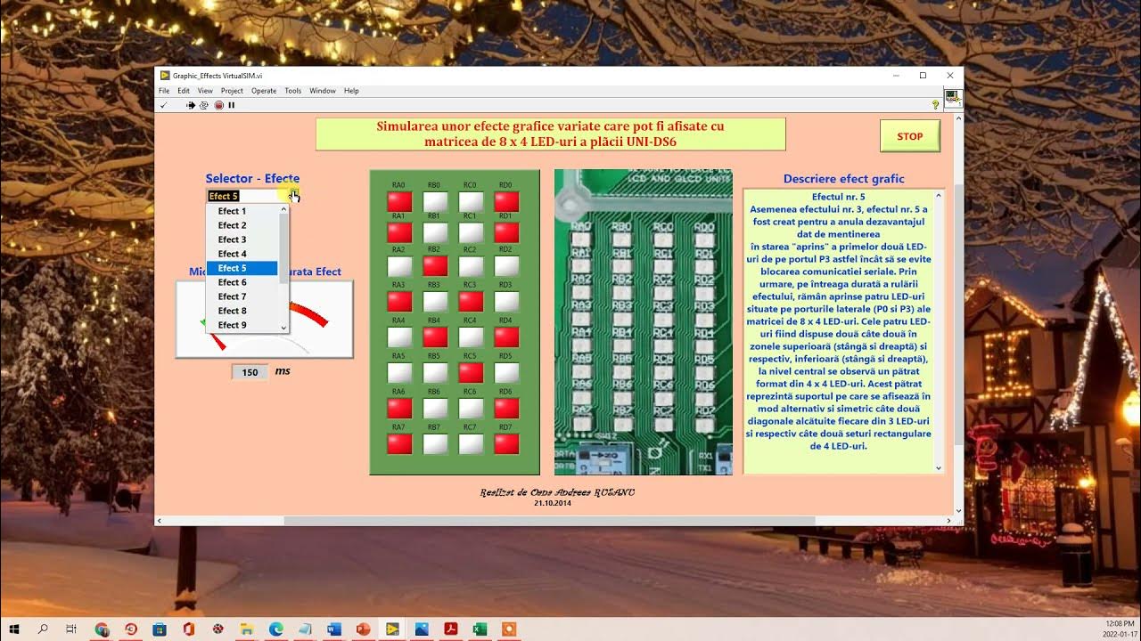 LabVIEW Based Simulation of Graphical Effects to Virtual 8x4 LEDs ...