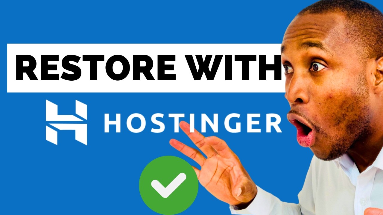 Restore Your Website Easily with Hostinger Backup Tools - YouTube