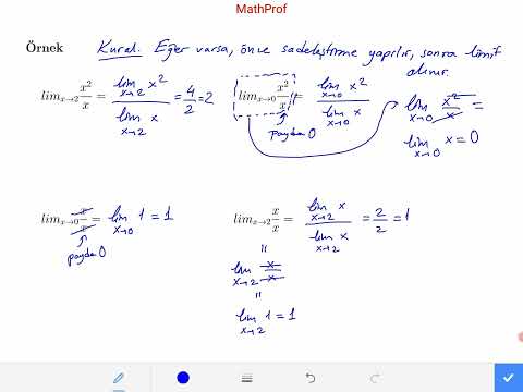 Kalkülüs, Limitte Sadeleştirme