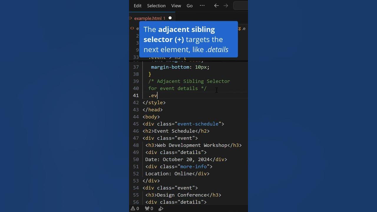 Use Smart CSS Selectors to Cut Down on Repetitive Code! - YouTube