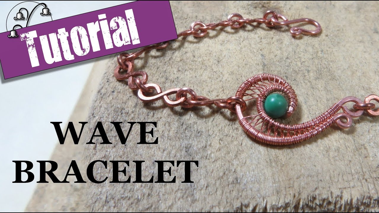 Wave Bracelet - Wirework Tutorial - YouTube