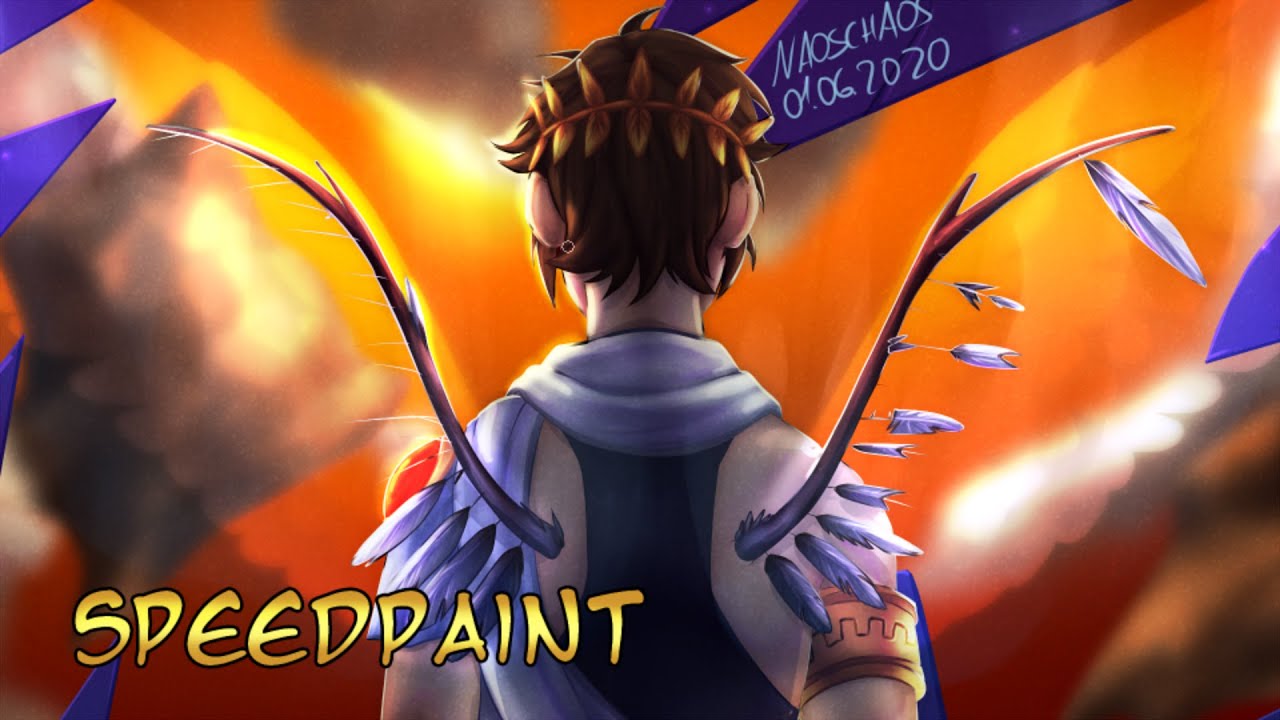 Scorched Feathers - Kid Icarus Speedpaint - YouTube