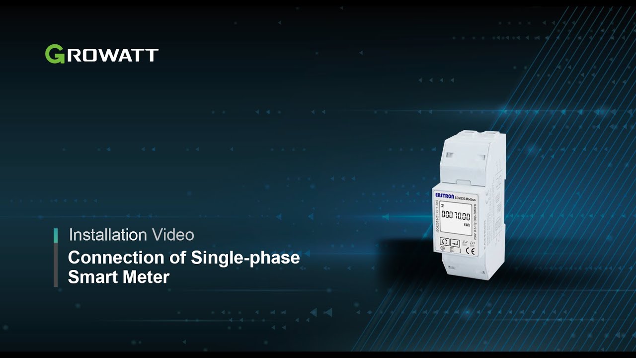 Connection of single-phase Smart Meter - YouTube