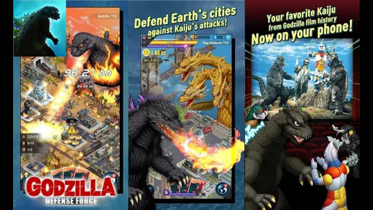 Godzilla Defense Force gameplay android / strategy game by nexon ...