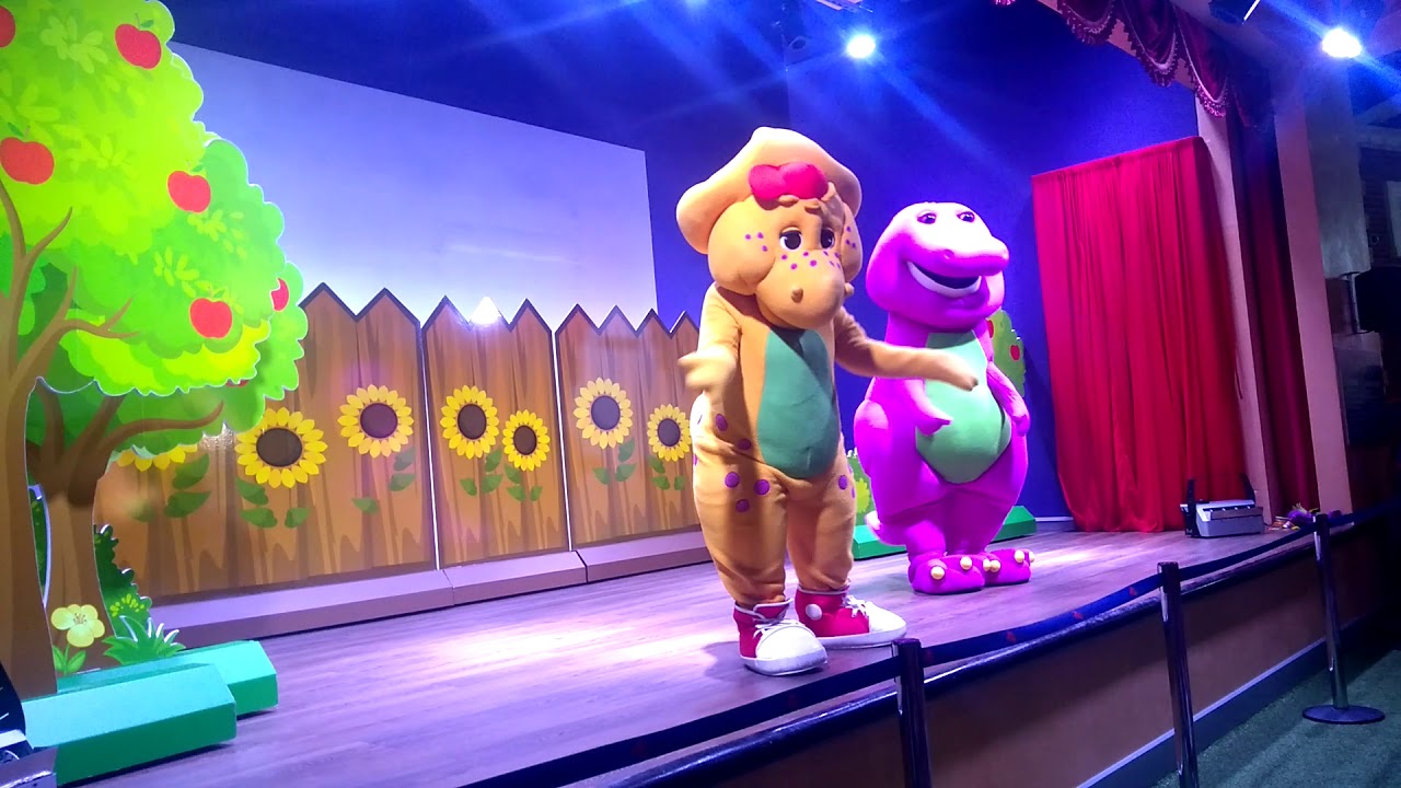 barney at playtown dubai - YouTube
