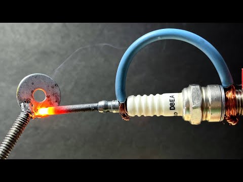 How to make a simple welding machine from SPARK PLUG at home! Inventor innovation