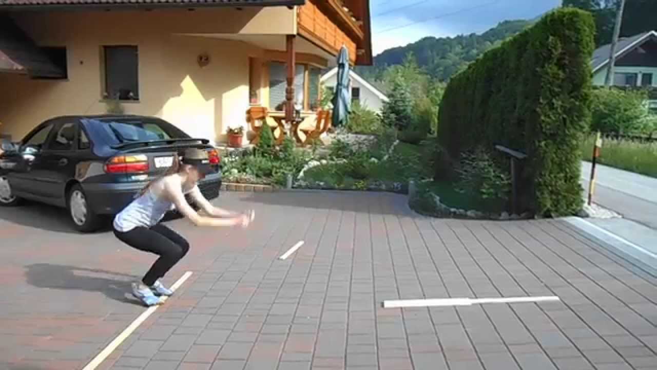 Precision jumping, precision stand-ups, precision running, log squats ...