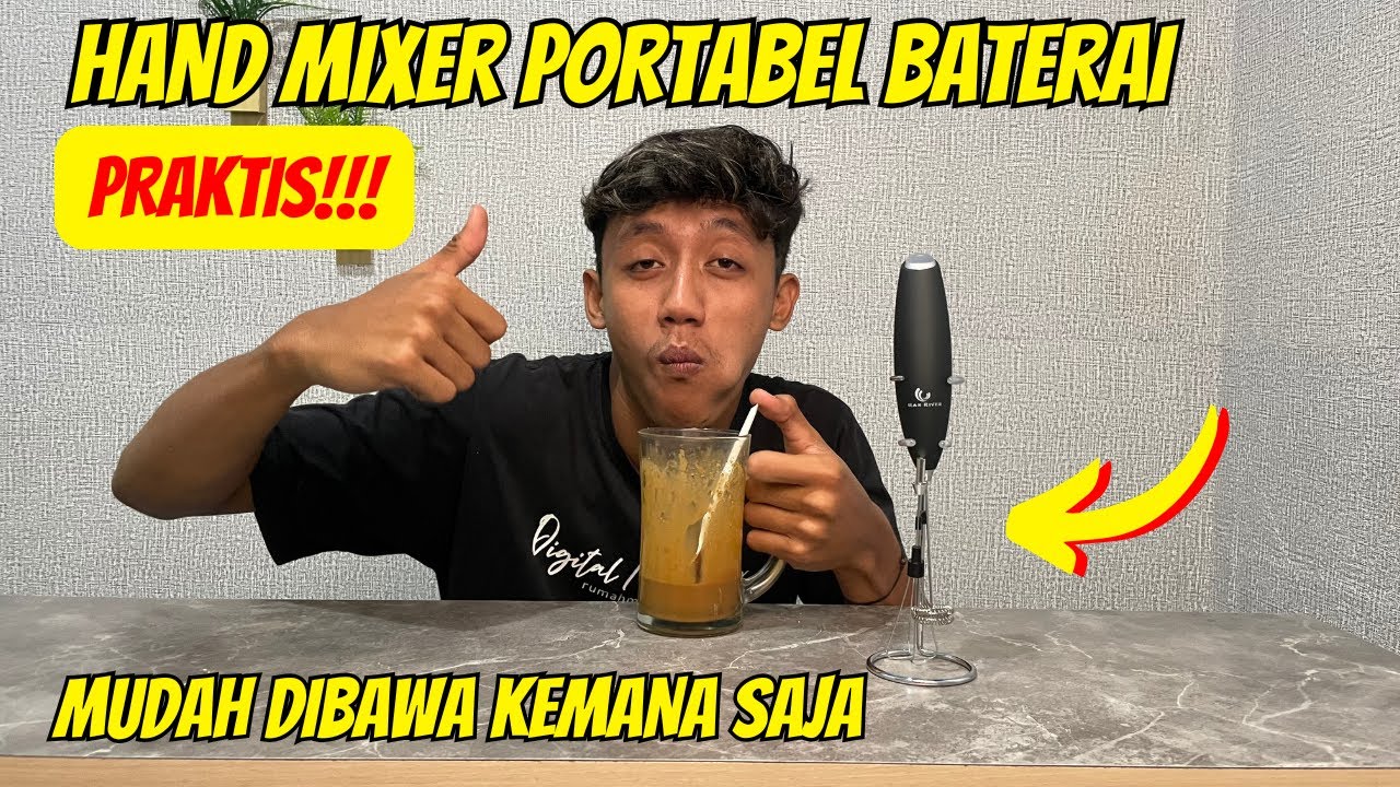 Review Hand Mixer Mini Han River: Murah, Portable, Praktis! - YouTube