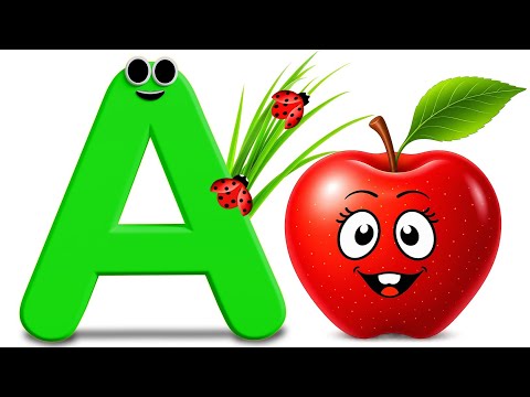 Learn ABC Alphabet A to Z | ABC Phonics Song for Kids | Letter Sounds & First Words | A is For Apple