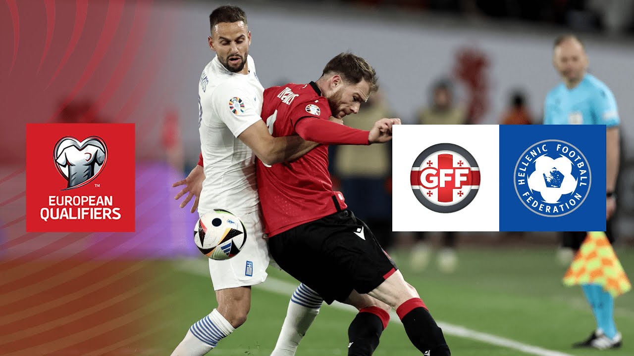 HIGHLIGHTS | Georgia vs. Greece (UEFA Euro 2024 Qualifying Play-Off ...