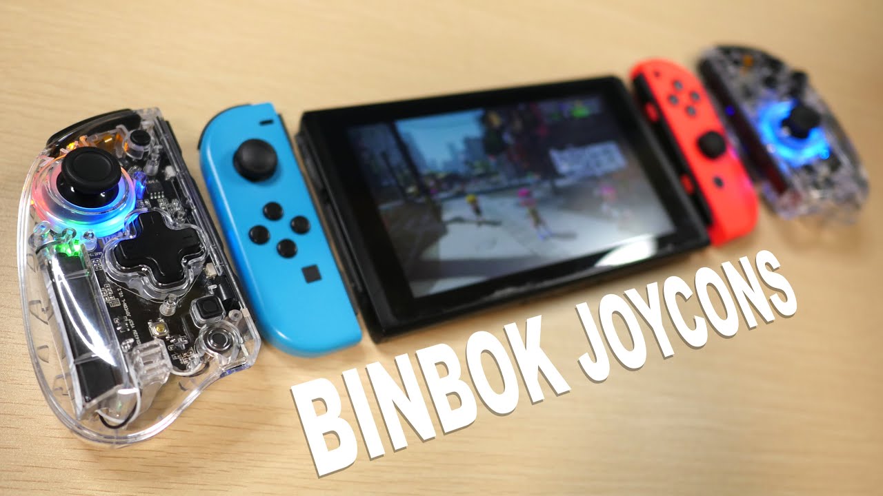 RGB Wireless JOYCONS - Binbok【Switch】 - YouTube