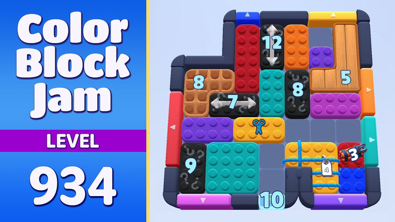 Color Block Jam Level 934 Walkthrough (935 & 956) | HARD LEVELS! 🚧 ...