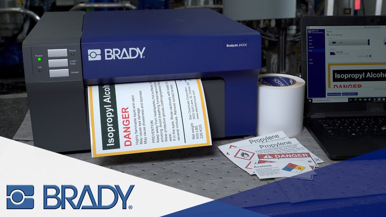 BradyJet J4000 Color Label Printer | Overview Video - YouTube