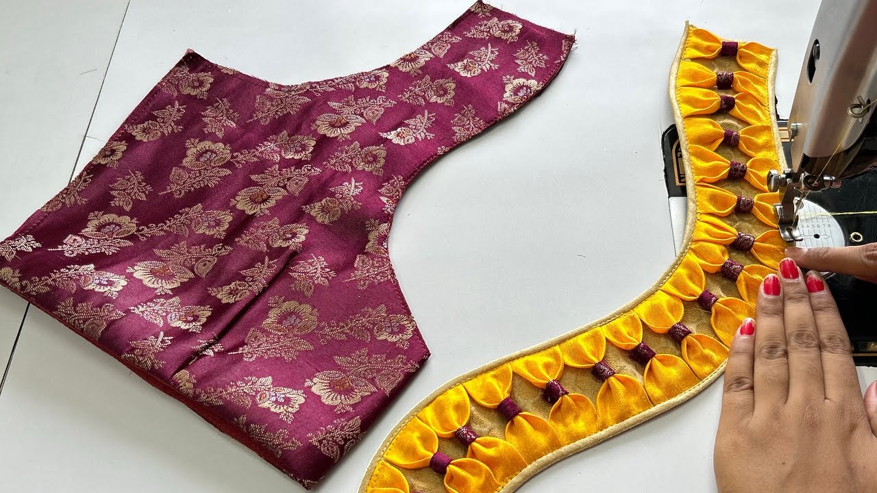 Blouse Ka Design | Back Neck Blouse Design | Cutting And Stitching Back ...