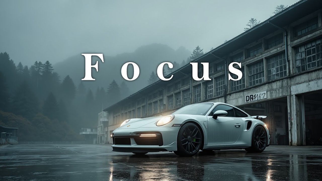 Deep Work Music for Intense Focus | Porsche Vibes in a Misty Garage ...