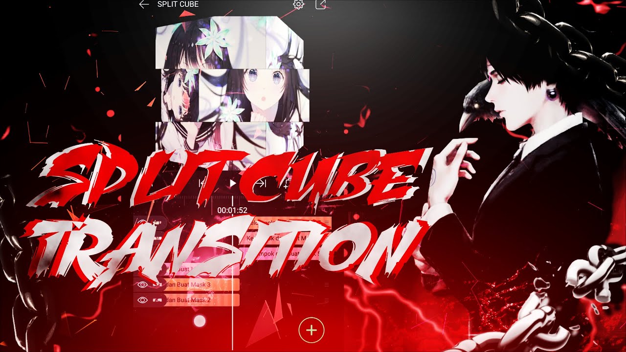 [TUTORIAL] SPLIT CUBE TRANSITION IN ALIGHT MOTION - YouTube