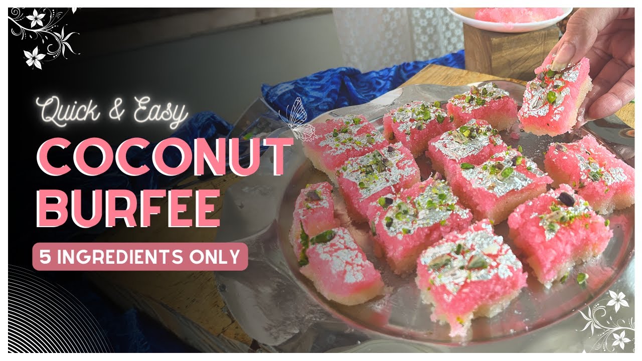 Coconut Burfi Recipe | Nariyal barfi | No Condensed milk | Quick & Easy ...