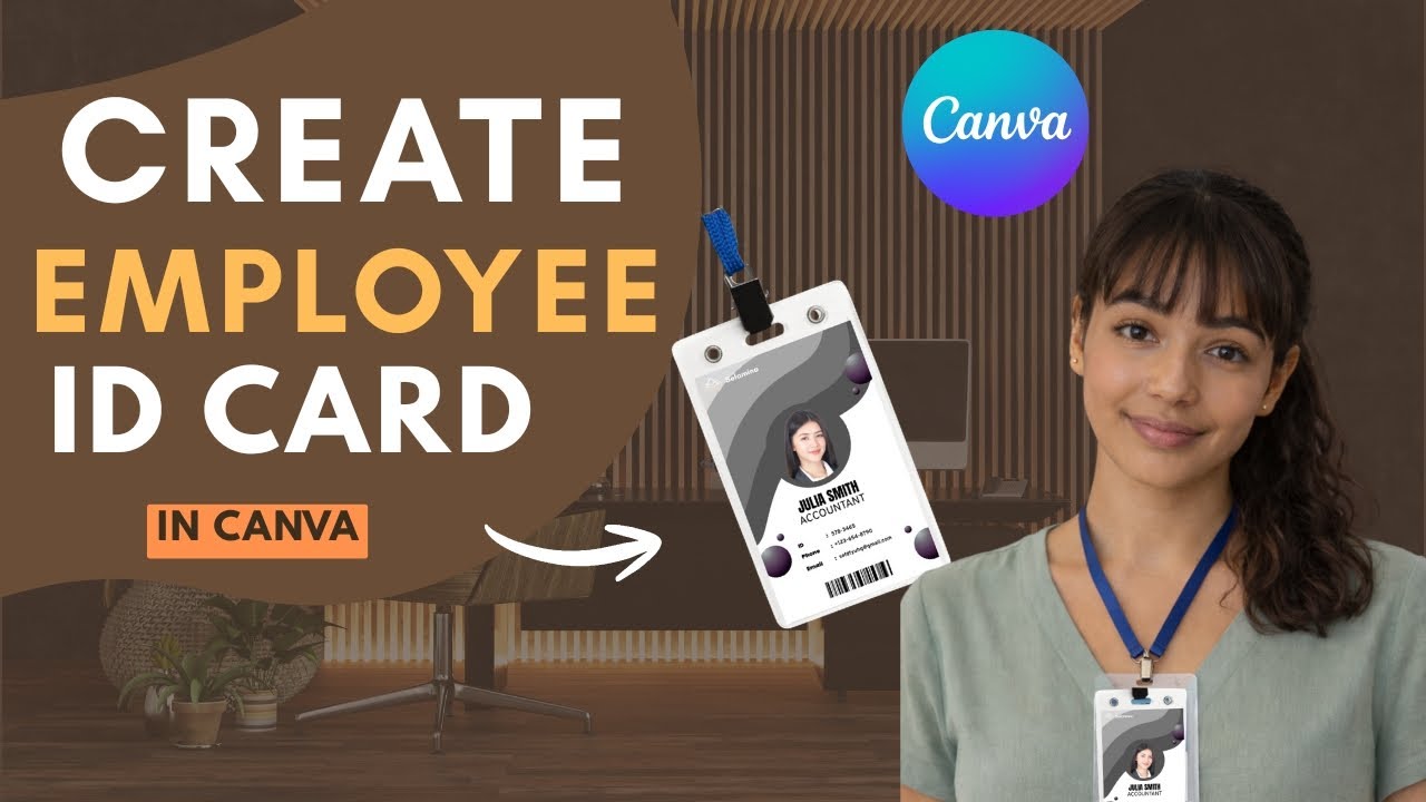 How to Create Employee ID Cards for Free Using Canva I Beginner ...