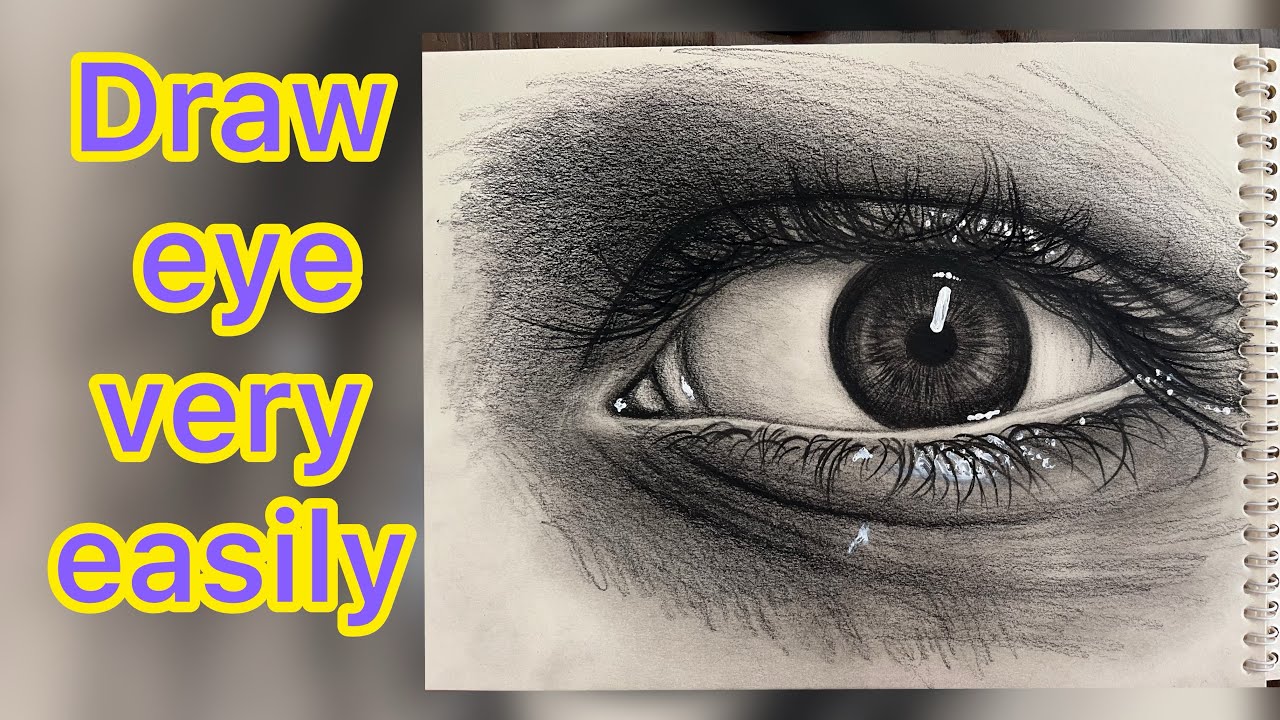 How to draw eye step by step - YouTube