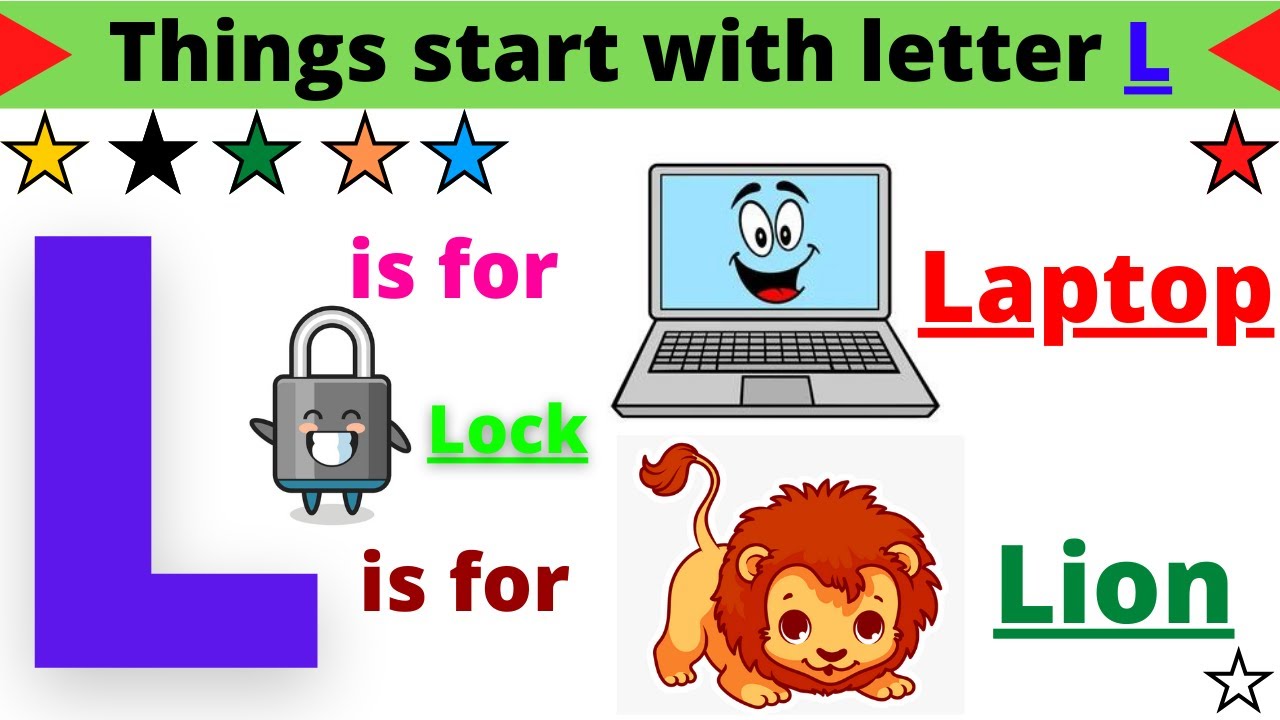 Objects start with Letter L || Learn letter L || Children enhance ...