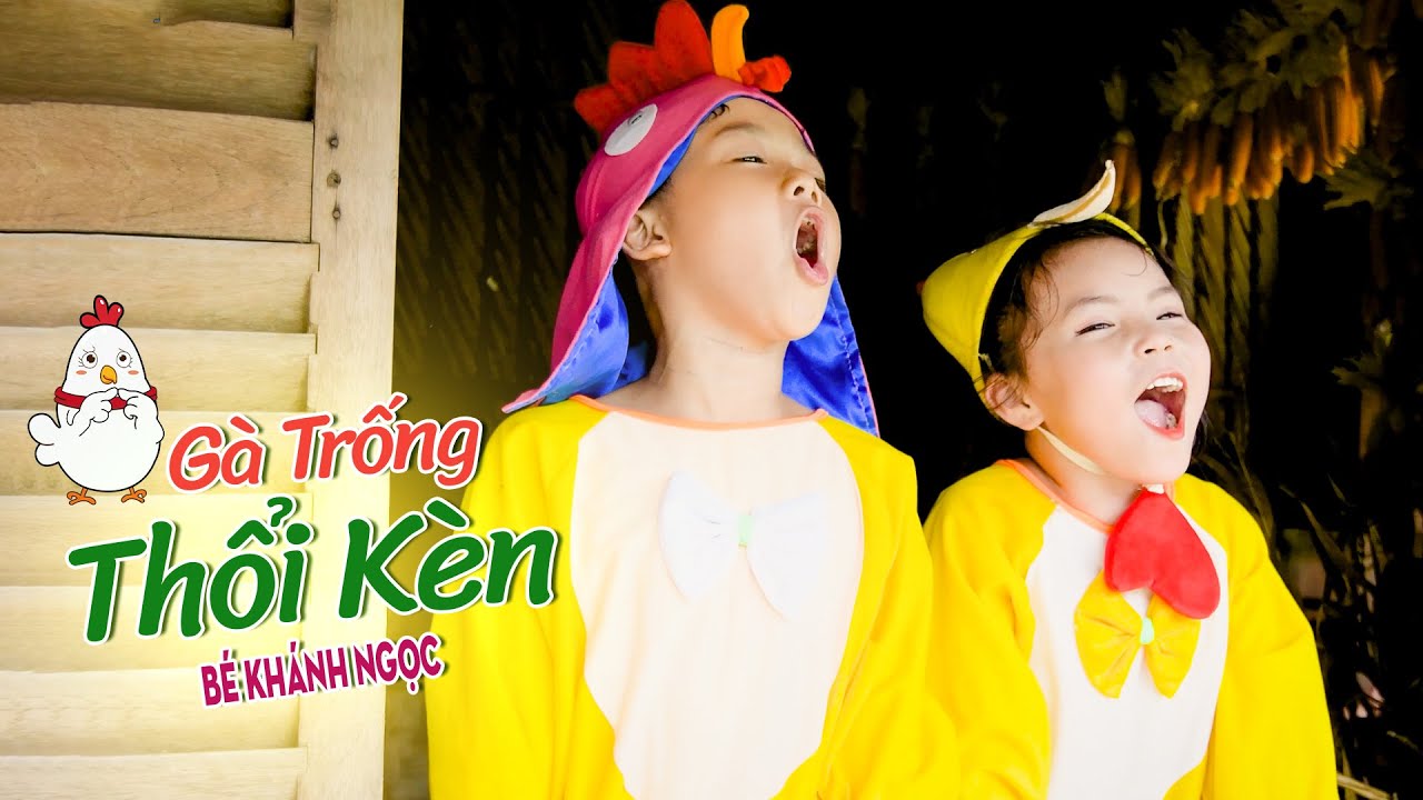 Bé Ellie Khánh Ngọc 🍓 Gà Trống Thổi Kèn 🍓Nhạc Thiếu Nhi Cho Bé Sôi Động ...
