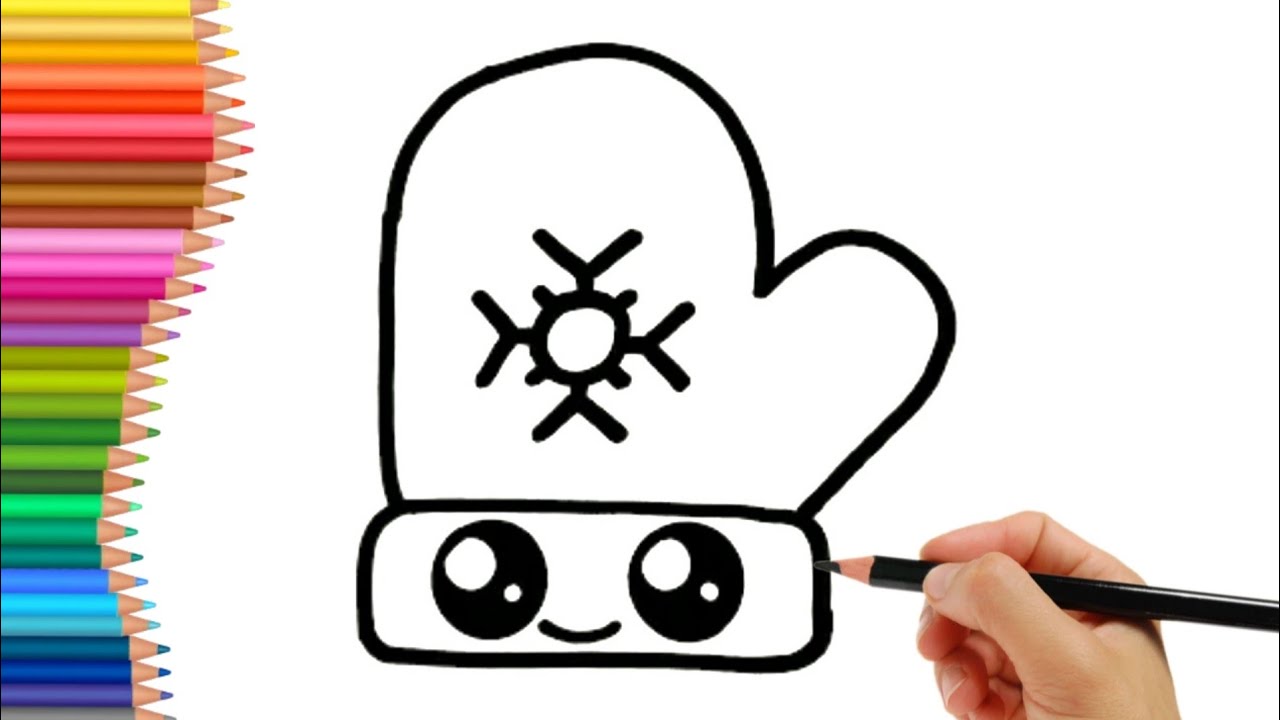 Mitten drawing, painting colour for kids,toodles ideas for kids,DIY for ...