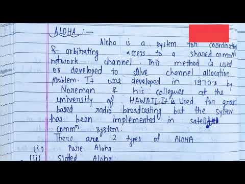 What is Aloha? | Pure, slotted aloha | Lec-15 - YouTube