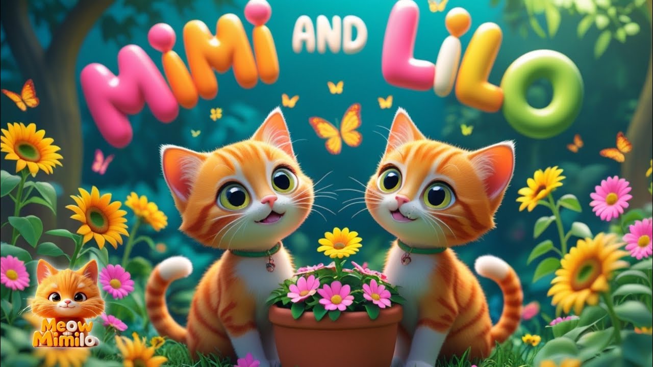 The Rainbow Garden of Mimi and Lilo #253 | meow mimilo - YouTube
