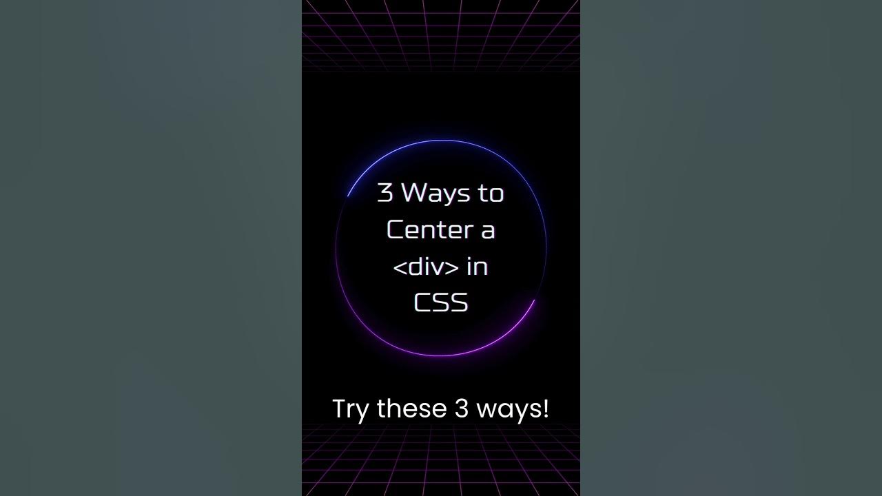 3 Ways to Center a div in CSS #coding #shorts #webdevelopment - YouTube