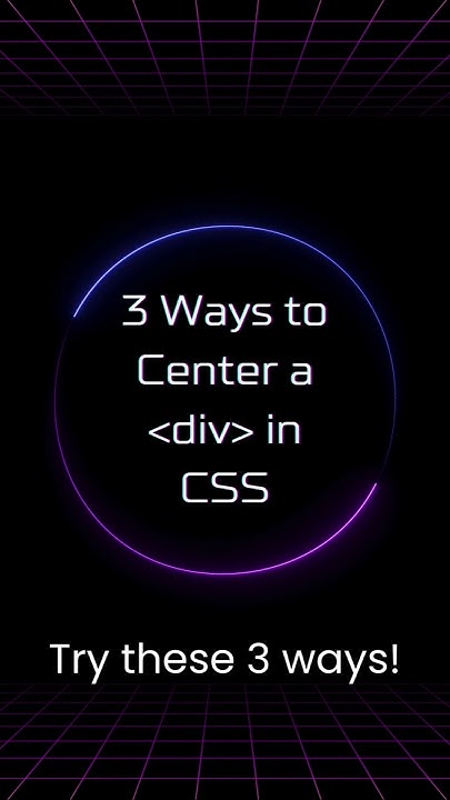 3 Ways to Center a div in CSS #coding #shorts #webdevelopment - YouTube