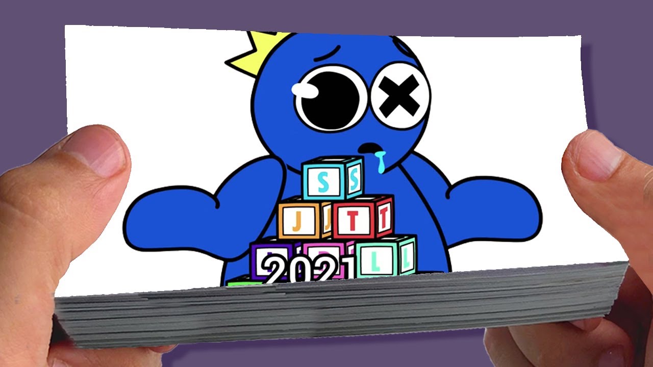 Evolution Of Blue Rainbow Friends Flipbook Youtube