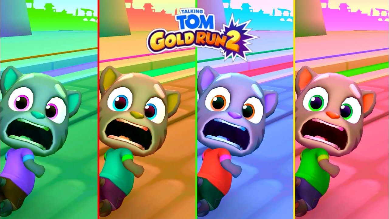 NEW GAME Talking Tom Gold Run 2 Discover Lava World Colors Reaction ...