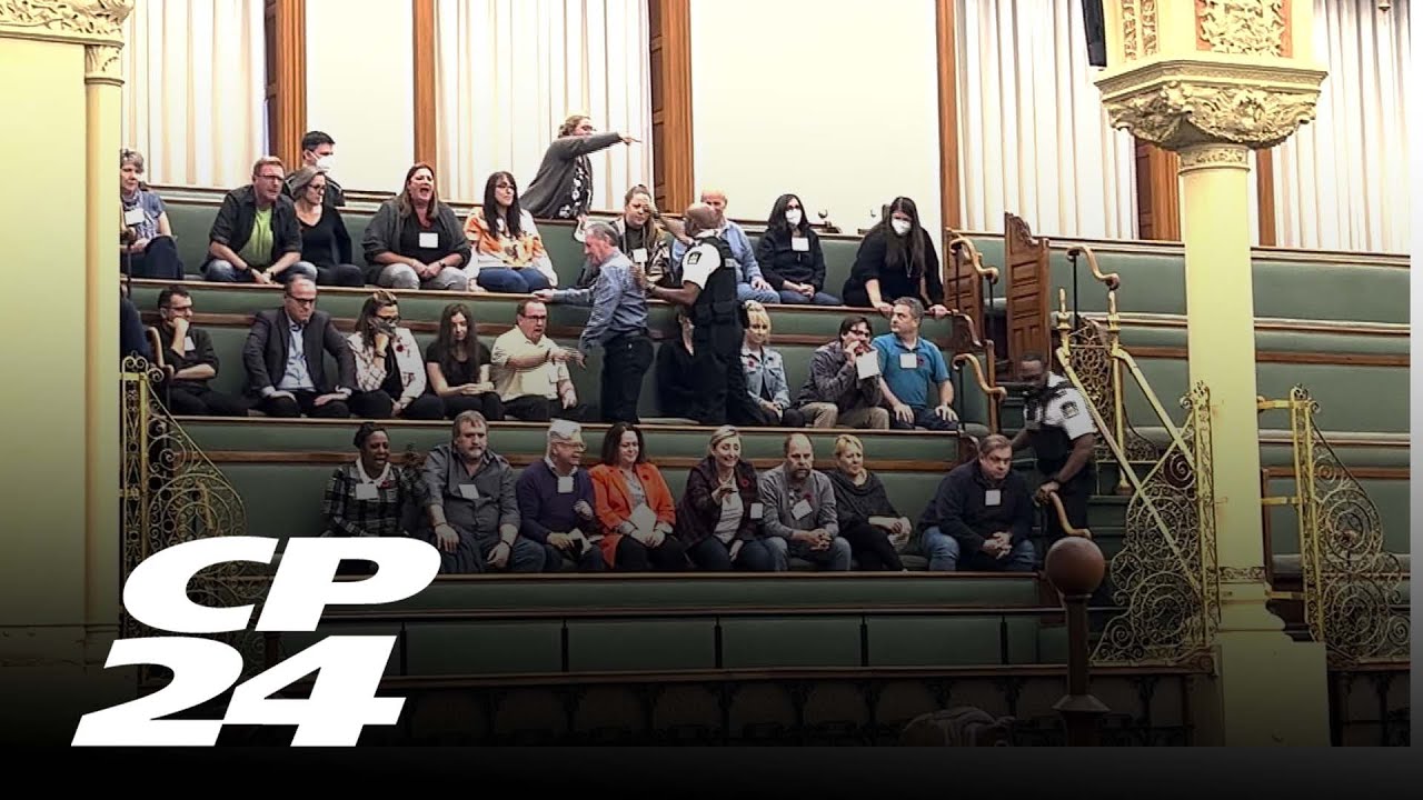 Individuals and the union face stiff fines for striking - YouTube