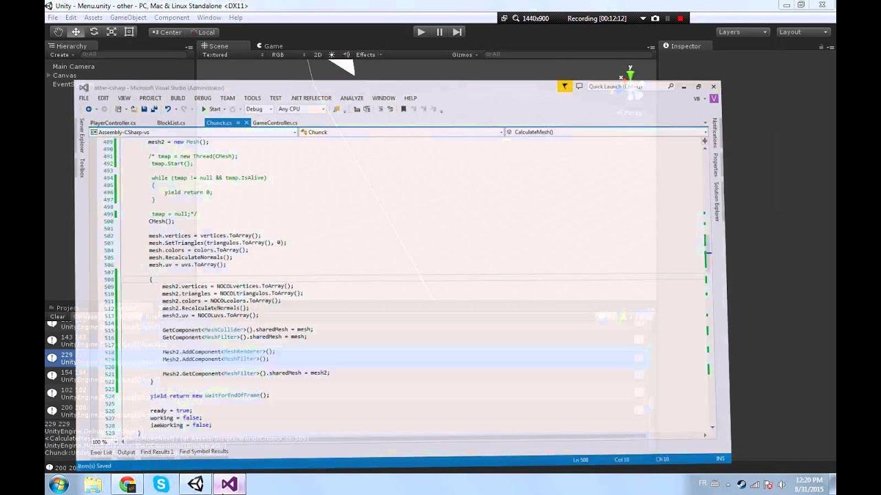Unity 3D - Minecraft clone tutorial #27 - Relva sem luz - YouTube