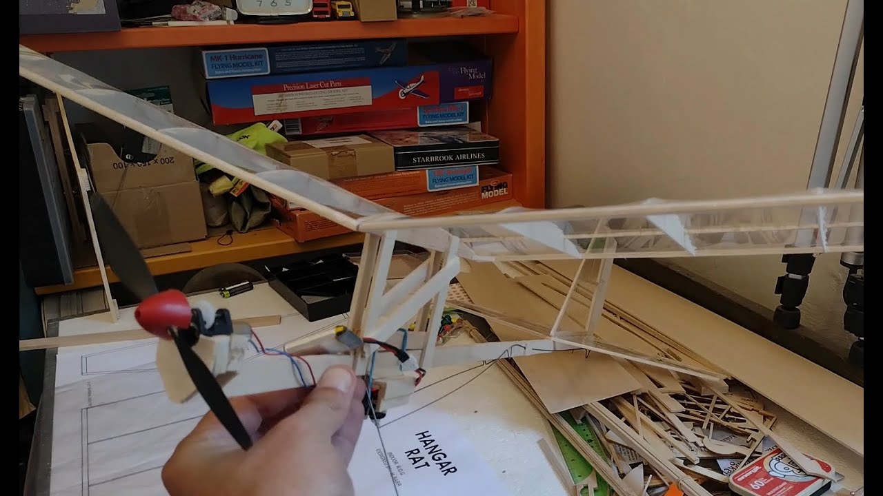 02 Hangar Rat RC Conversion Wing and final assembly - YouTube