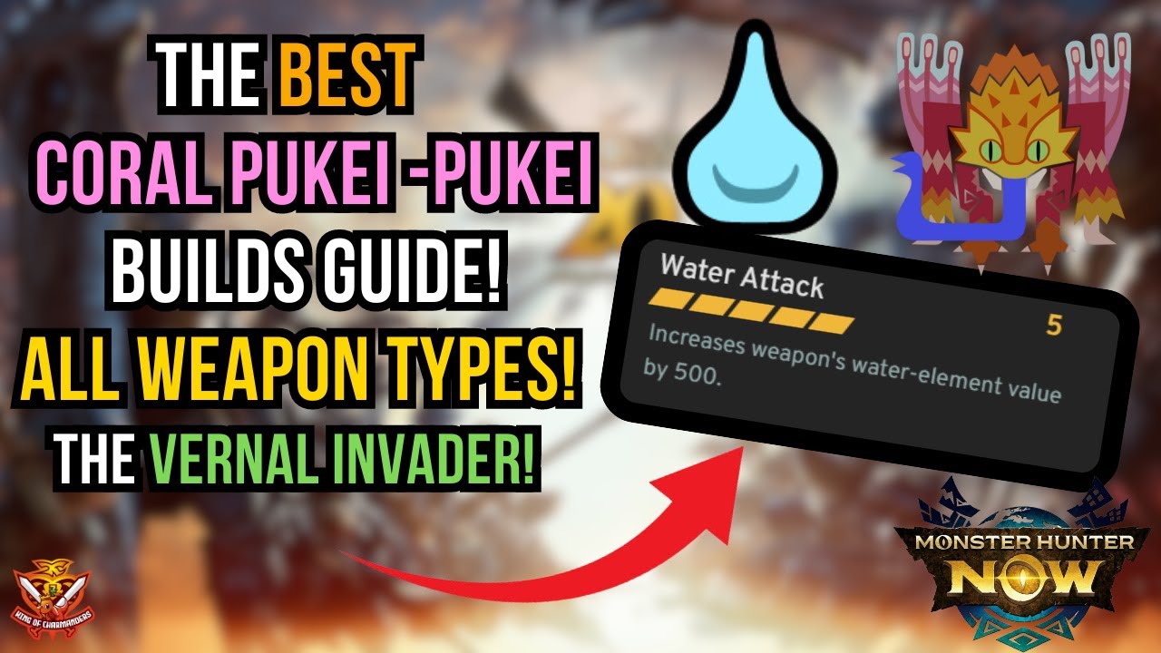 The BEST CORAL PUKEI-PUKEI WATER BUILDS! ALL WEAPON TYPES! The Vernal ...