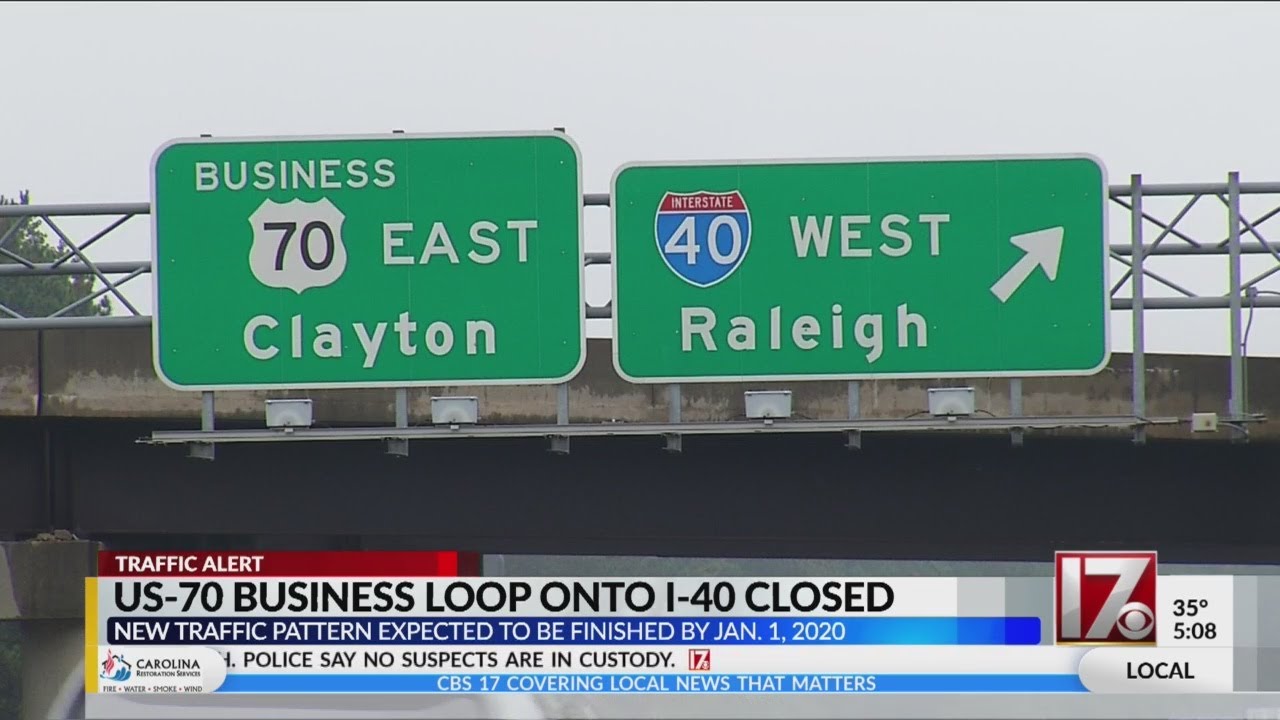 US-70 Business loop onto I-40 permanently closed - YouTube