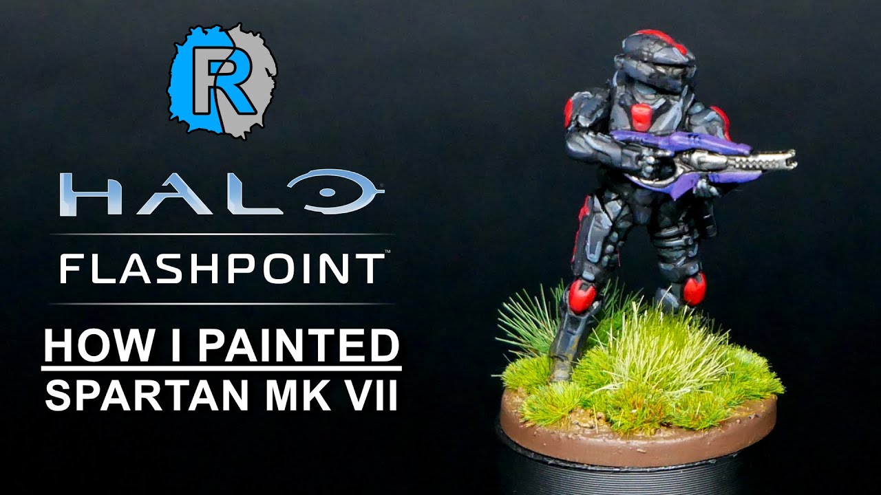 How I Painted Spartan MK VII – Halo Flashpoint Miniature Painting Tutorial - YouTube
