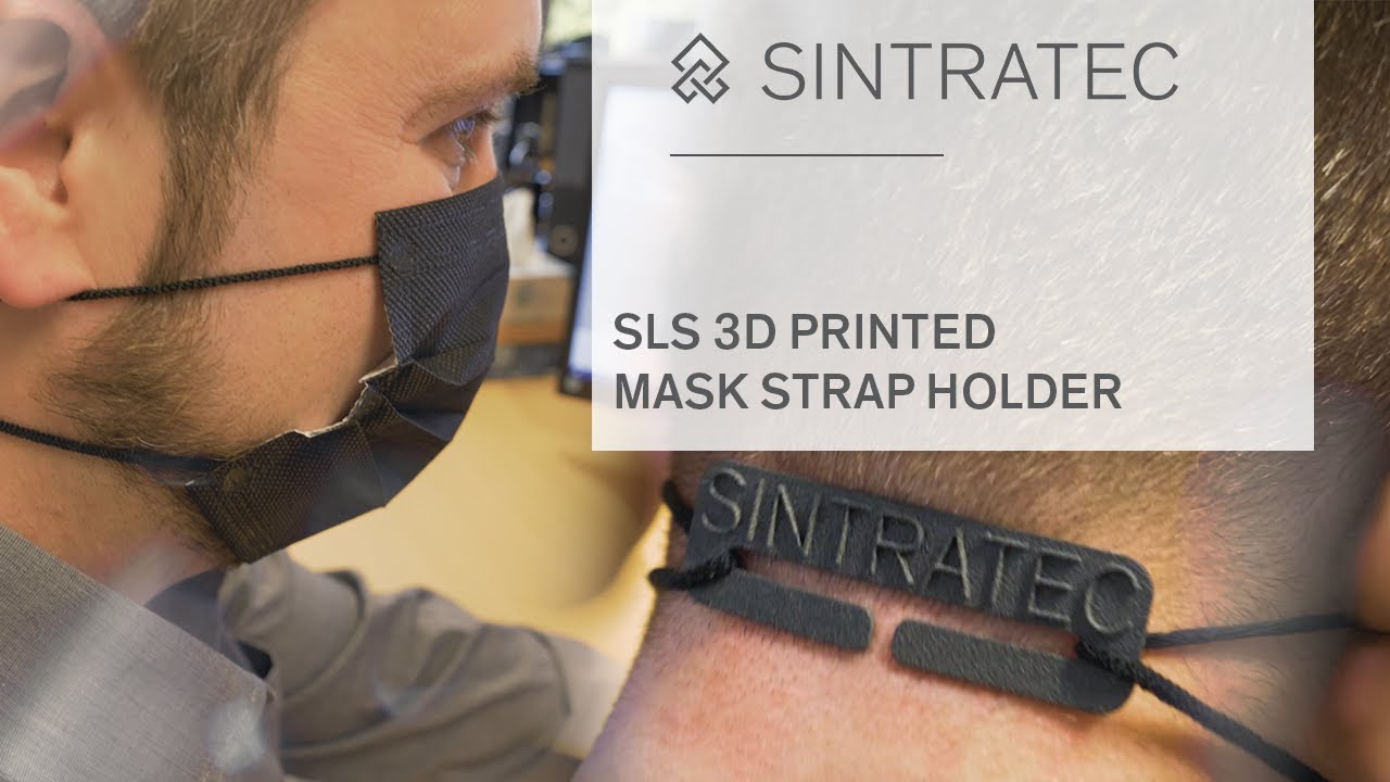 SLS 3D Printed Mask Strap Holder to reduce ear strain | Free 3D ...
